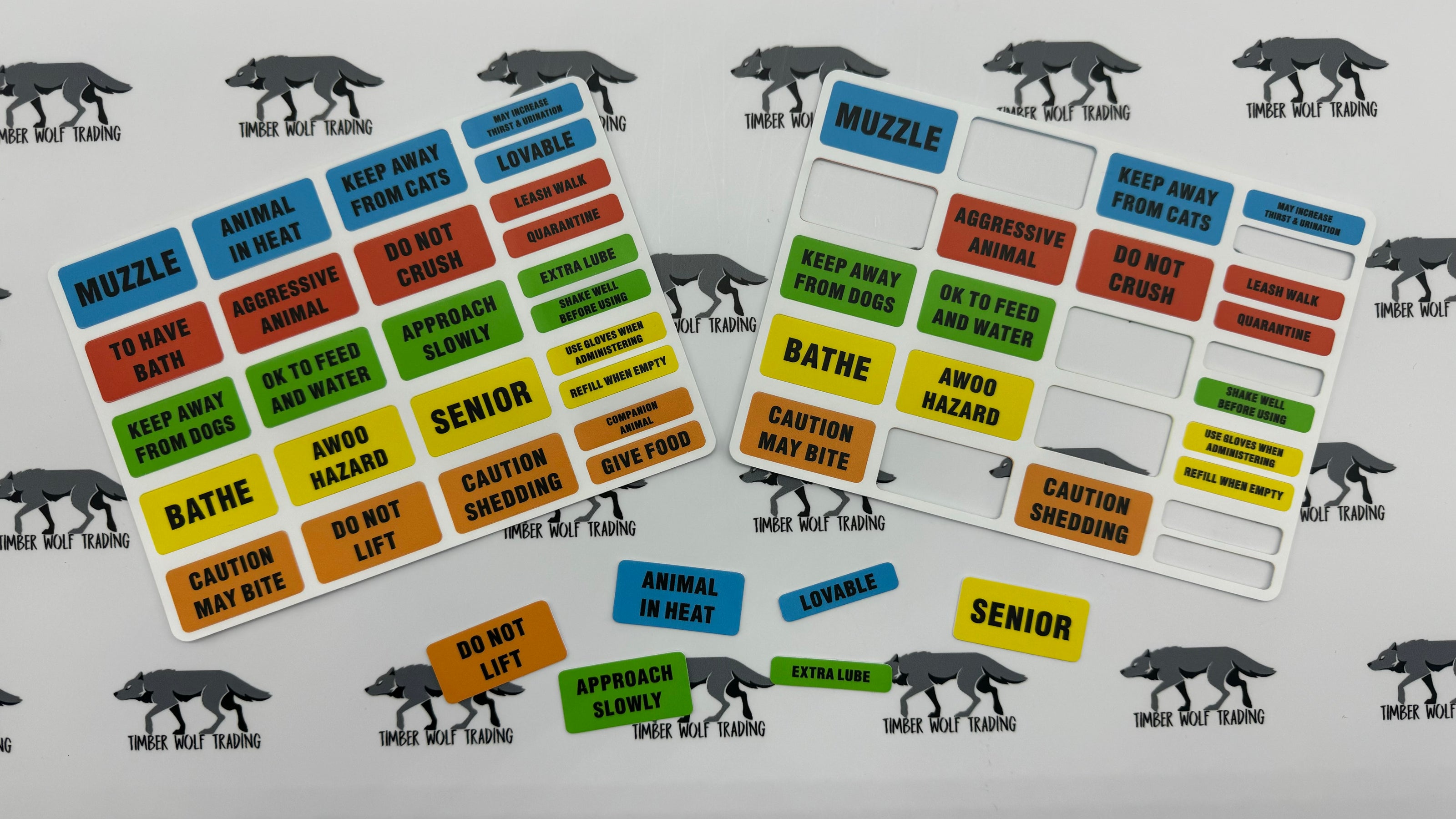 Vet Cage Sticker Panel